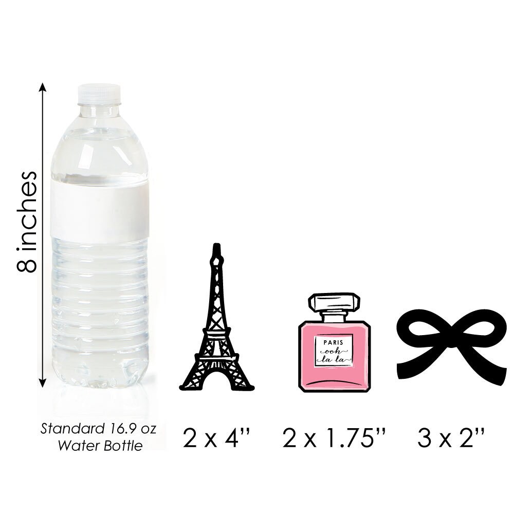 24 Pc. Small Paris DIY Shaped Paper Cut Outs Baby Shower or | Etsy