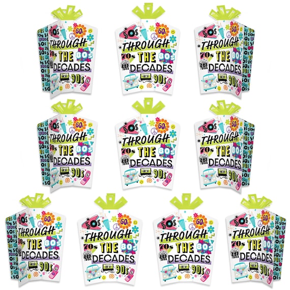 Through the Decades Table Decorations 50s 60s 70s 80s - Etsy