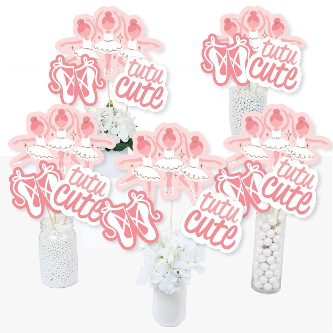 Tutu Cute Ballerina - Ballet Birthday Party or Baby Shower Centerpiece ...