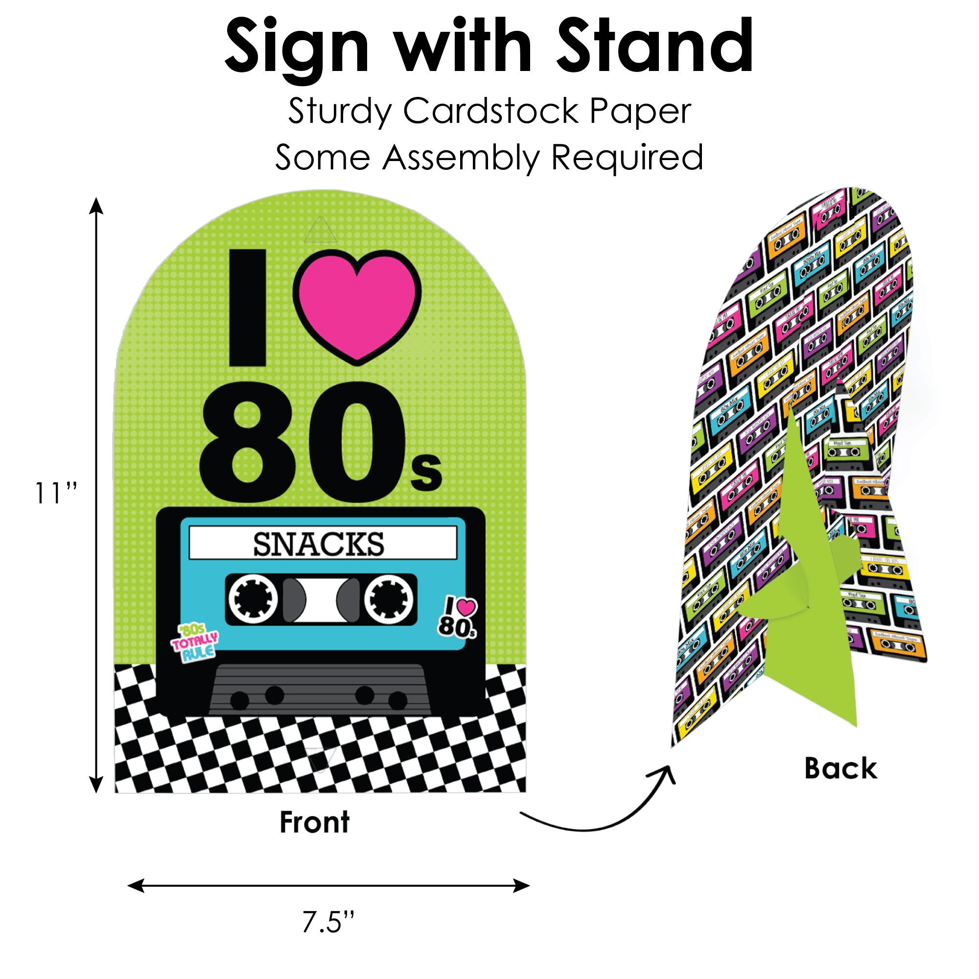 80s Retro DIY Totally 1980s Party Signs Snack Bar - Etsy