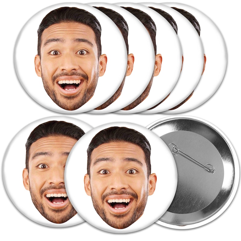 Personalized Photo Buttons - Etsy