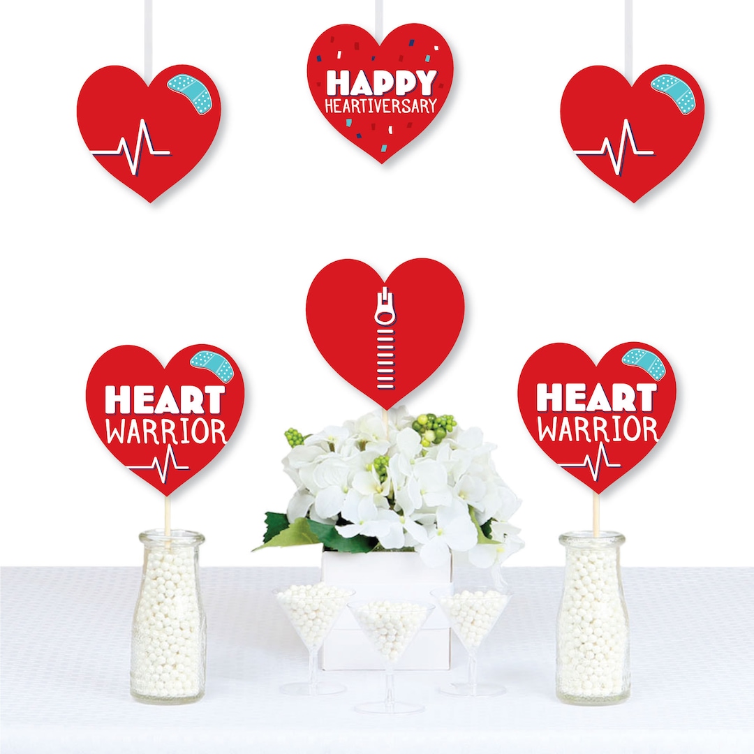 Happy Heartiversary - Hearts Decorations DIY CHD Awareness Essentials ...
