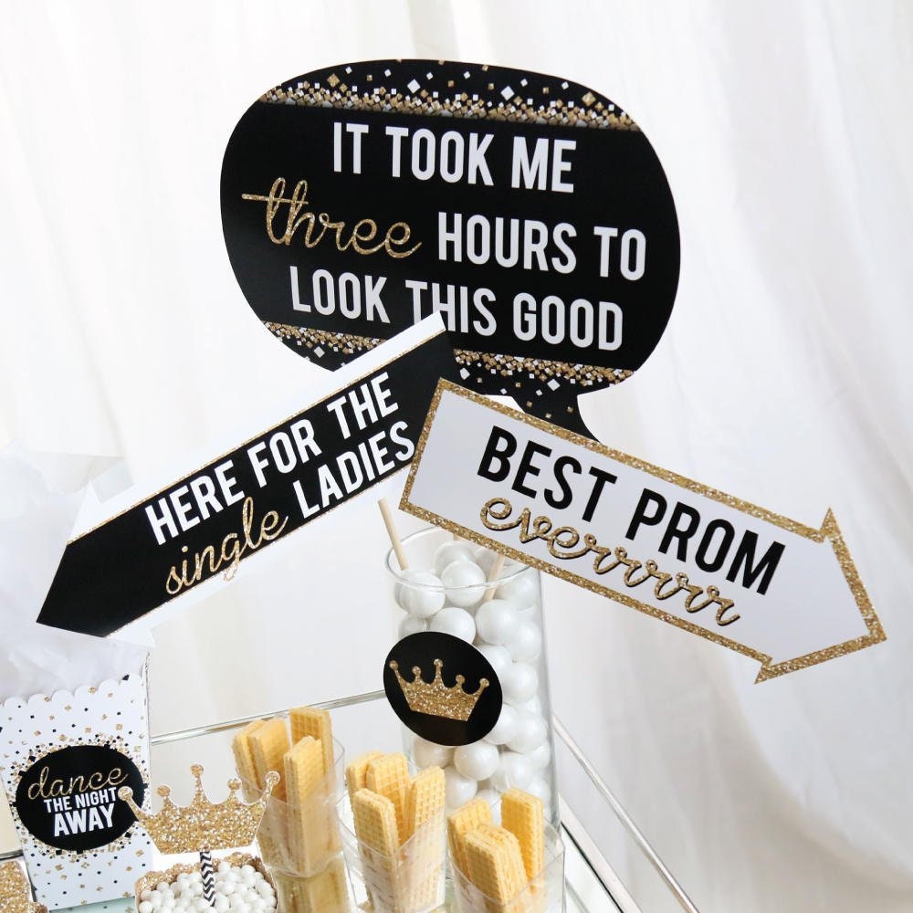 Funny Prom Photo Booth Props Prom Party Photo Booth Prop Kit - Etsy