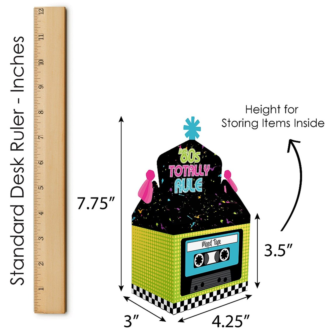 80s Retro Treat Box Party Favors Totally 1980s Party - Etsy