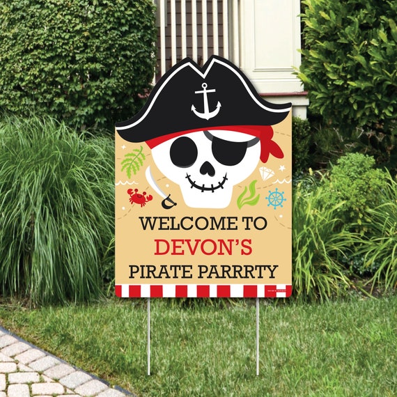 Pirate Ship Adventures - Party Decorations - Skull Birthday Party ...