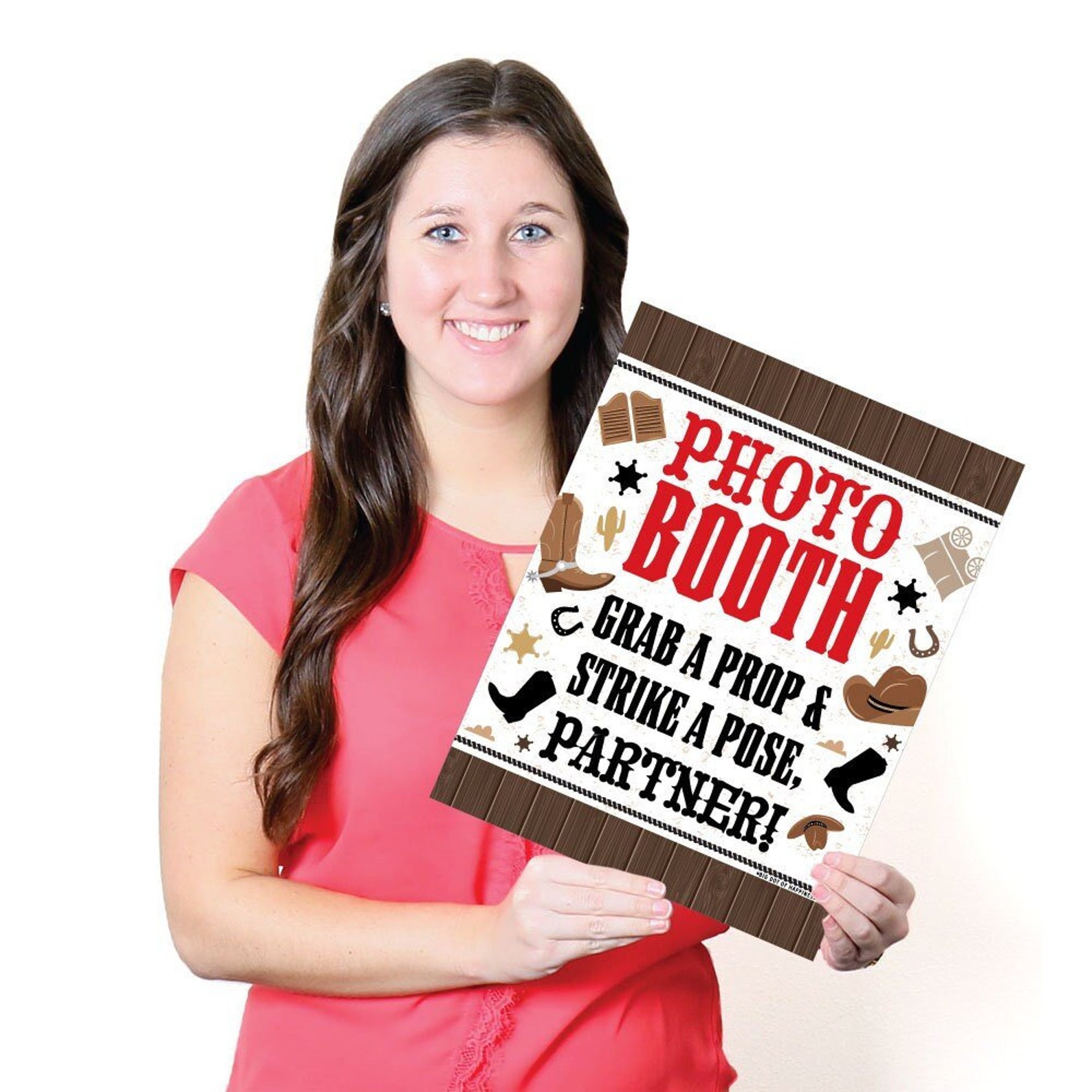 Western Hoedown Photo Booth Sign Wild West Cowboy Party | Etsy