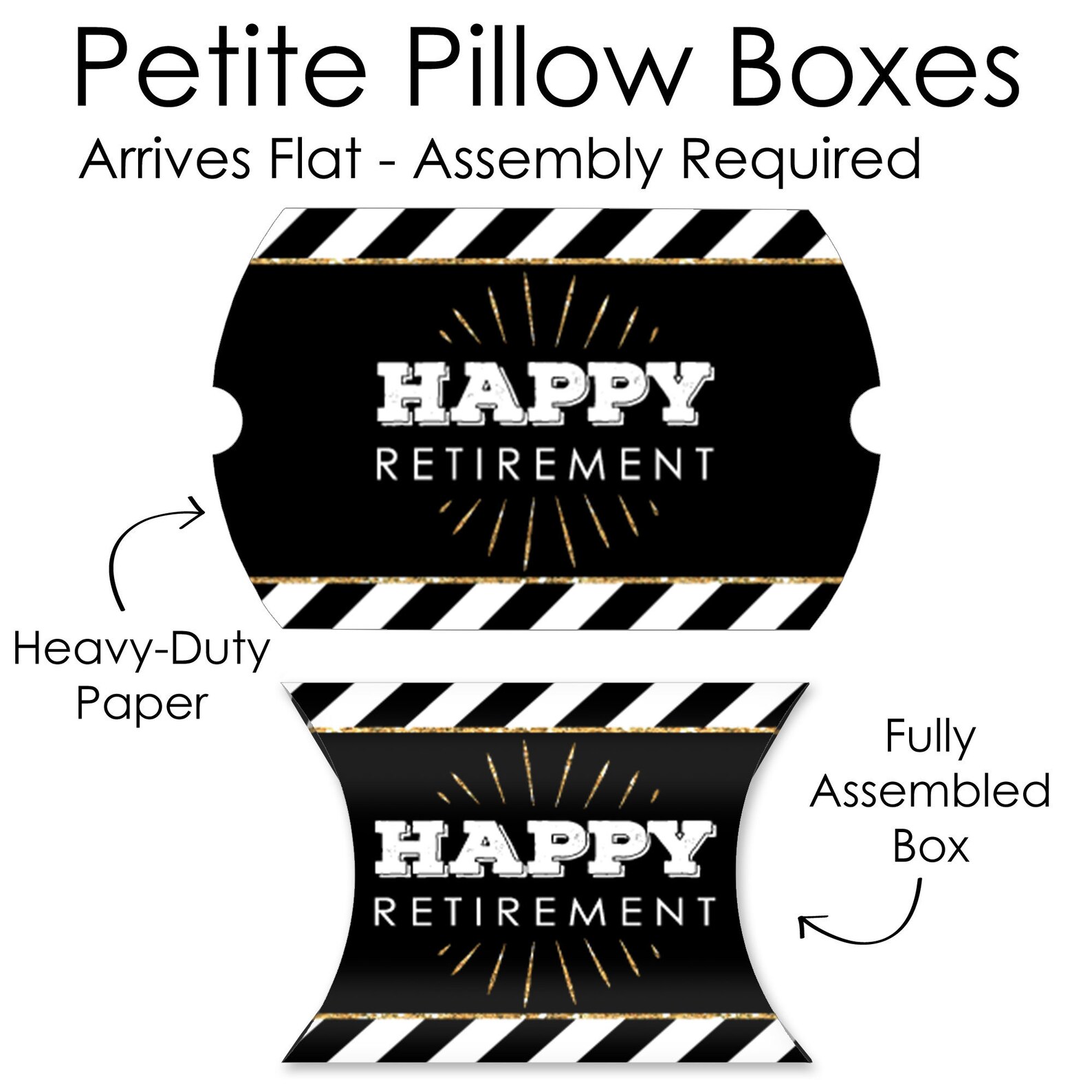 Happy Retirement Favor Gift Boxes Retirement Party Petite - Etsy