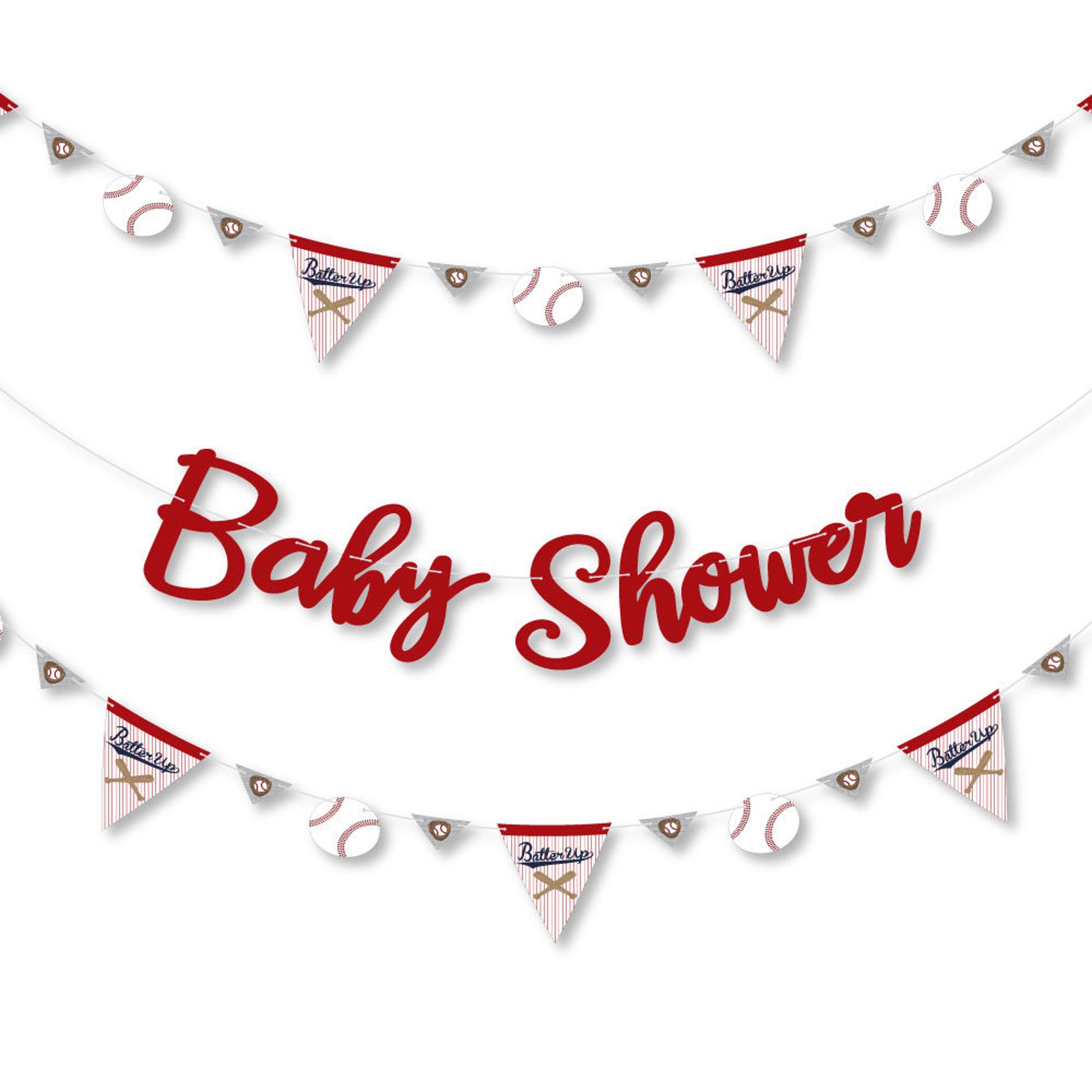 Batter up Baseball Baby Shower Letter Banner Decoration - Etsy
