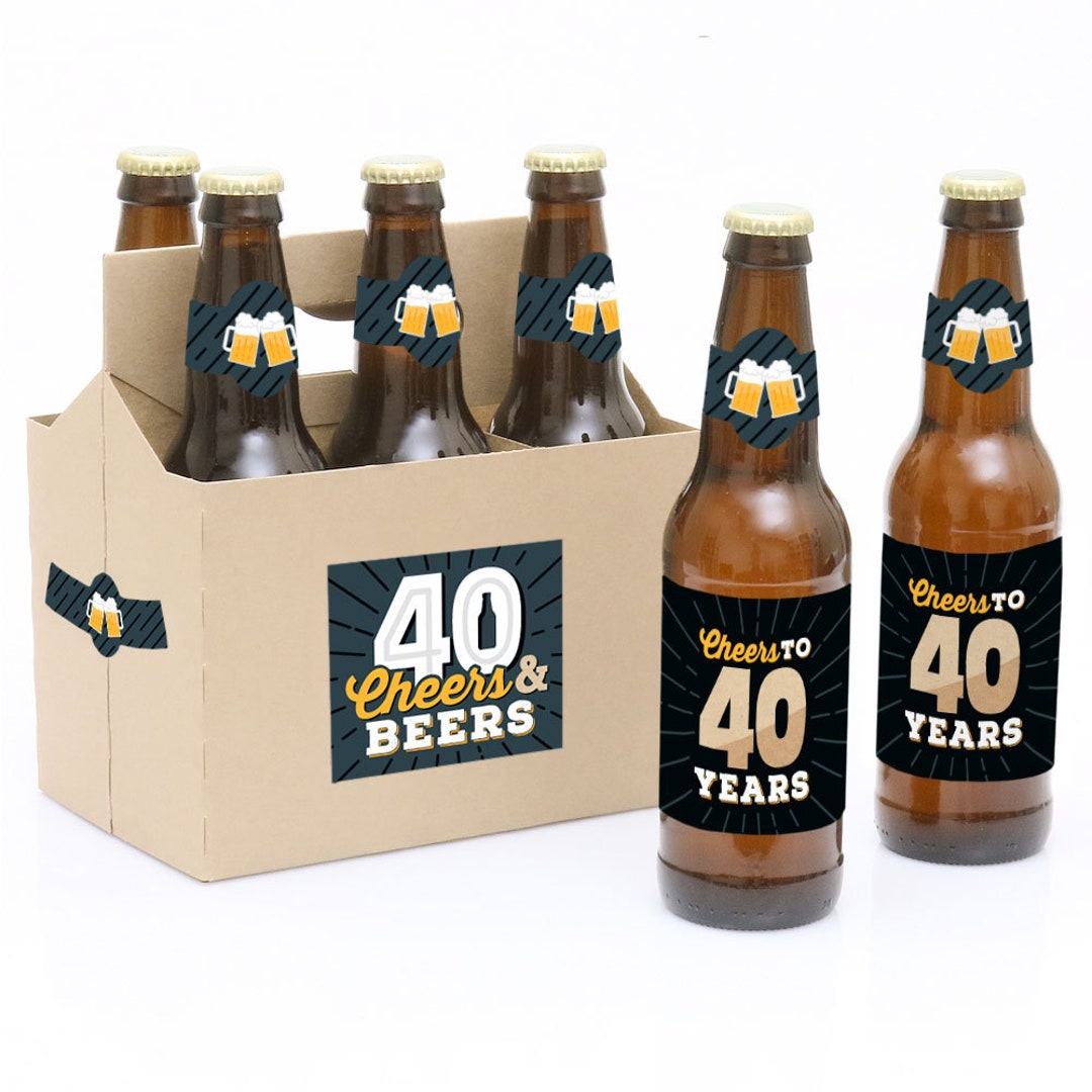 Cheers and Beers to 40 Years - 40th Birthday Party Decorations for ...