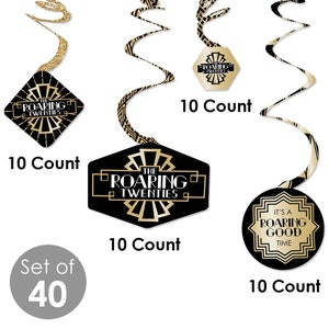 Roaring 20 S Decade Party Hanging Decorations Hanging Party Supplies