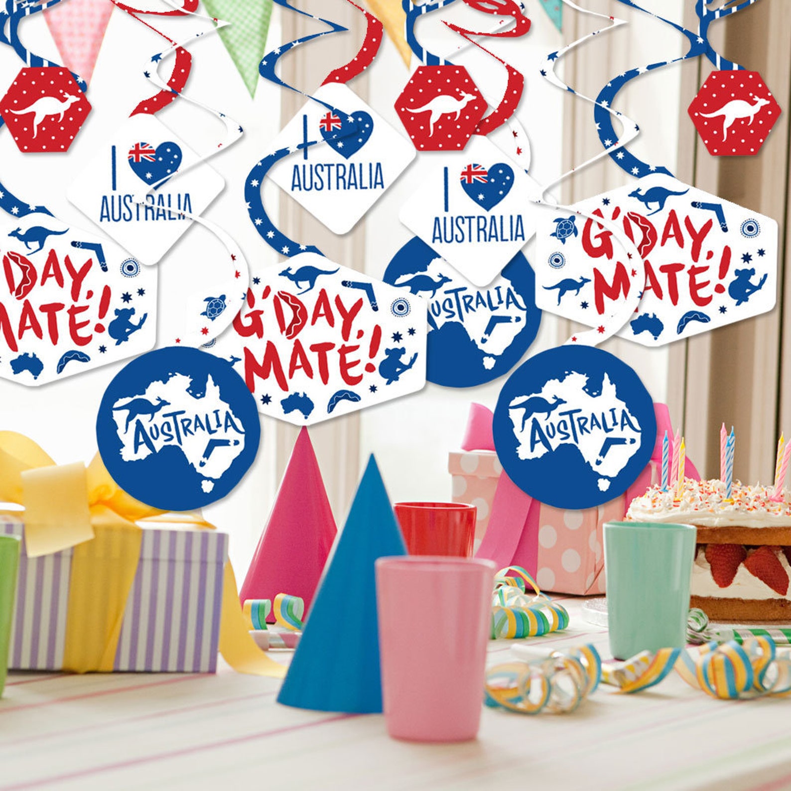Australia Day Gday Mate Aussie Party Hanging Decor Party Etsy
