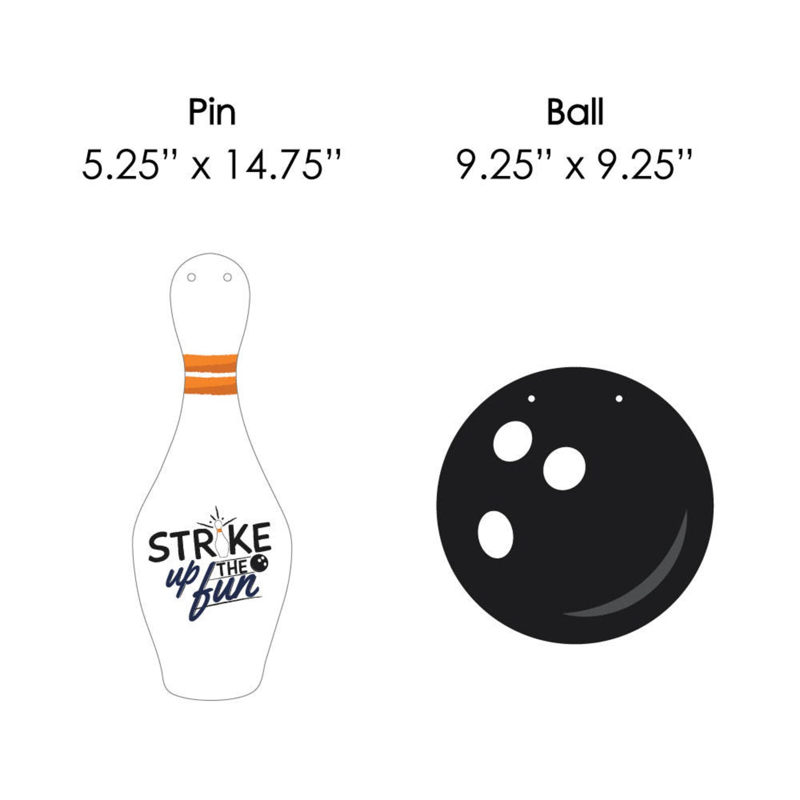 Hanging Strike up the Fun Bowling Outdoor Porch & Tree - Etsy