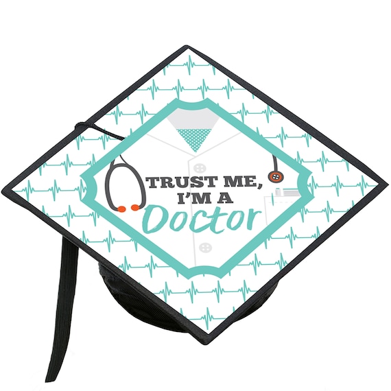 Medical School Grad - Graduation Cap Decorations Kit - Grad Cap Cover ...