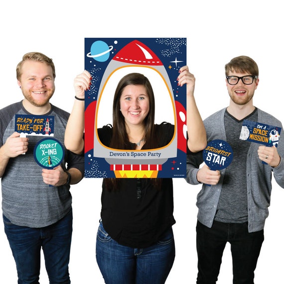 Blast Off to Outer Space - Custom Rocket Ship Birthday or Baby Shower ...