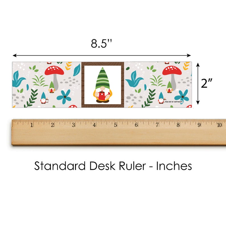 Garden Gnomes Forest Gnome Party Water Bottle Sticker Labels - Etsy