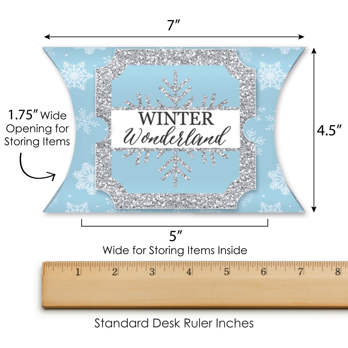 Winter Wonderland Favor Gift Boxes Snowflake Holiday Party - Etsy