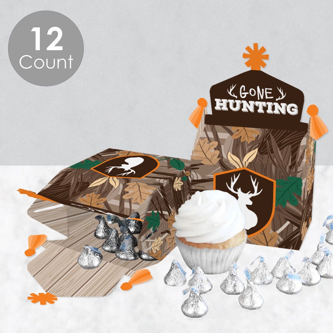 Gone Hunting Treat Box Party Favors Deer Hunting Camo Baby | Etsy