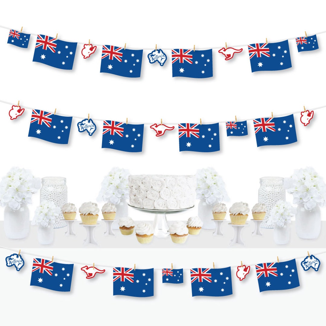 Australia Day Gday Mate Aussie Party Diy Decorations Clothespin Garland
