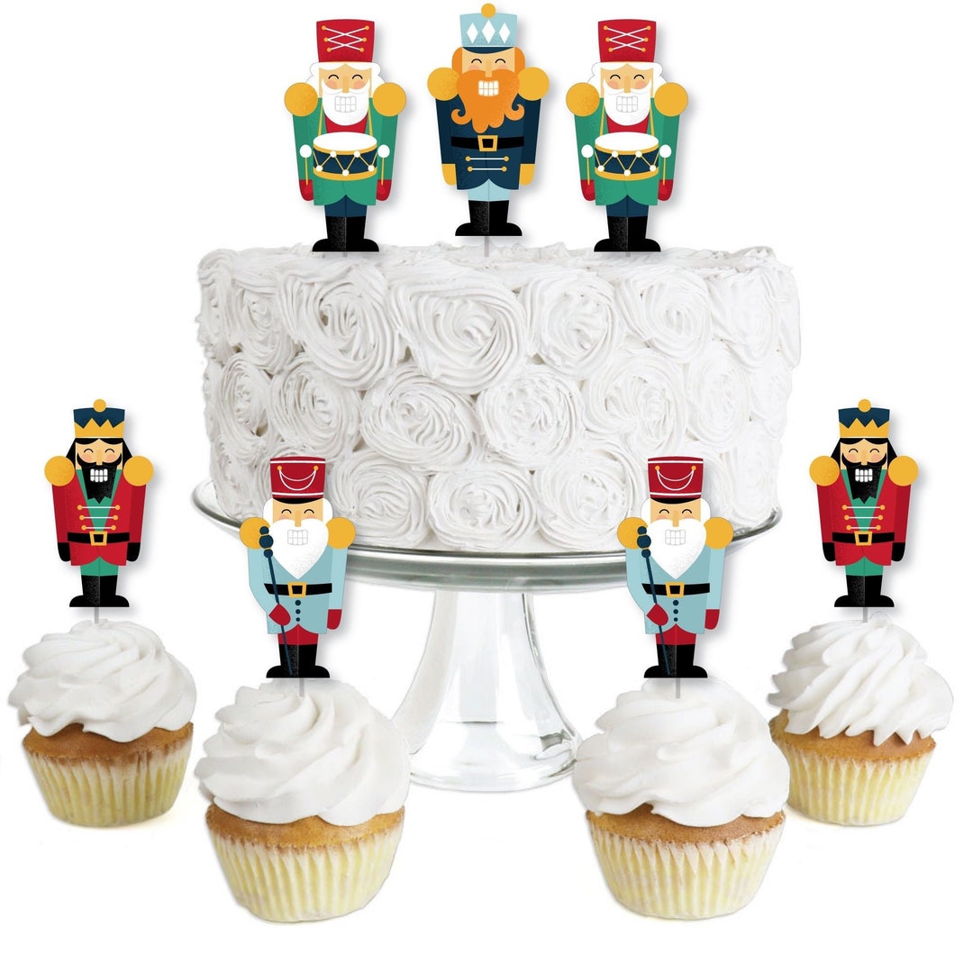 Christmas Nutcracker - Dessert Cupcake Toppers - Holiday Party Clear ...