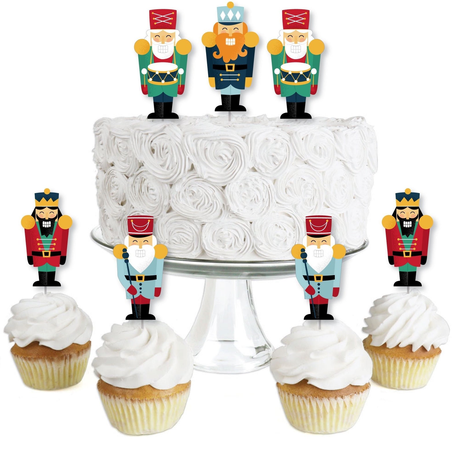 Christmas Nutcracker Dessert Cupcake Toppers Holiday Party - Etsy