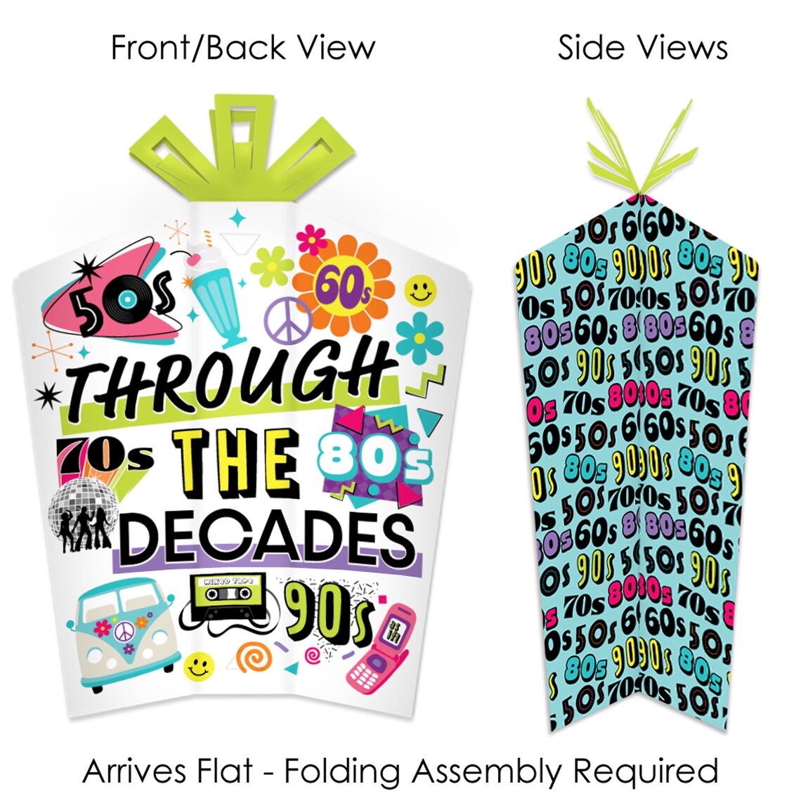 Through the Decades Table Decorations 50s 60s 70s 80s - Etsy