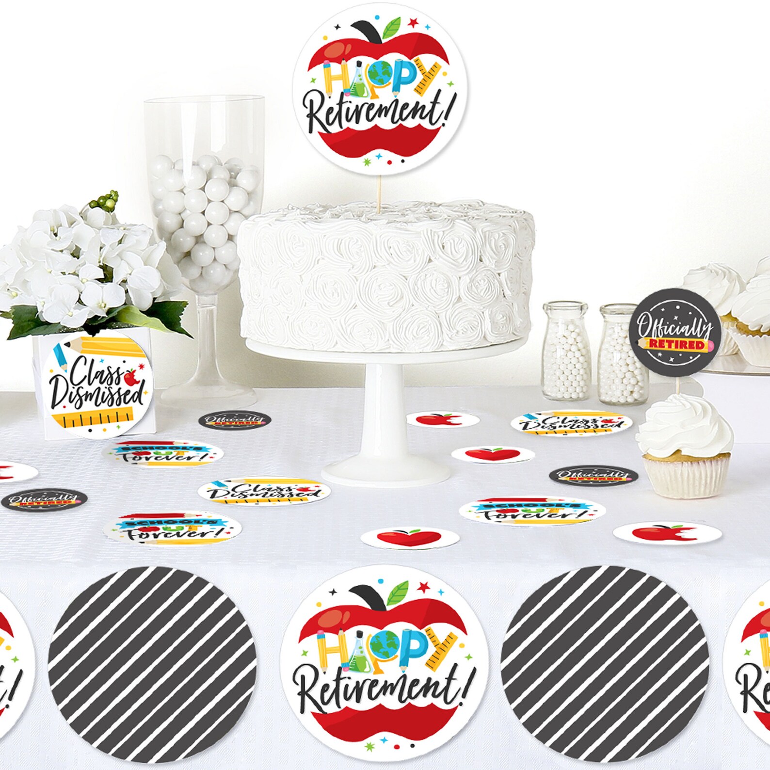 Teacher Retirement Happy Retirement Party Giant Circle - Etsy