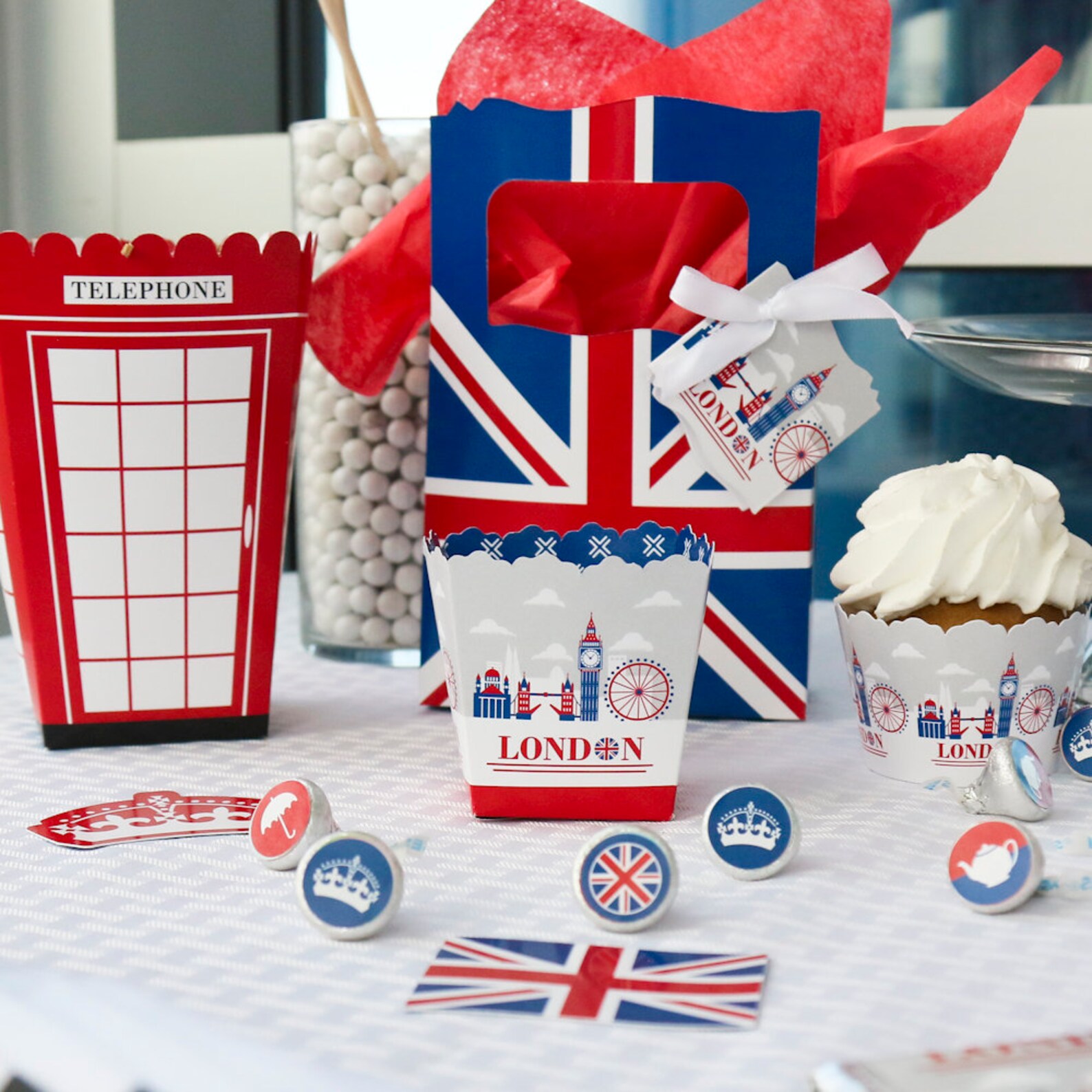 Cheerio, London - Party Mini Favor Boxes - British UK Party Treat Candy ...