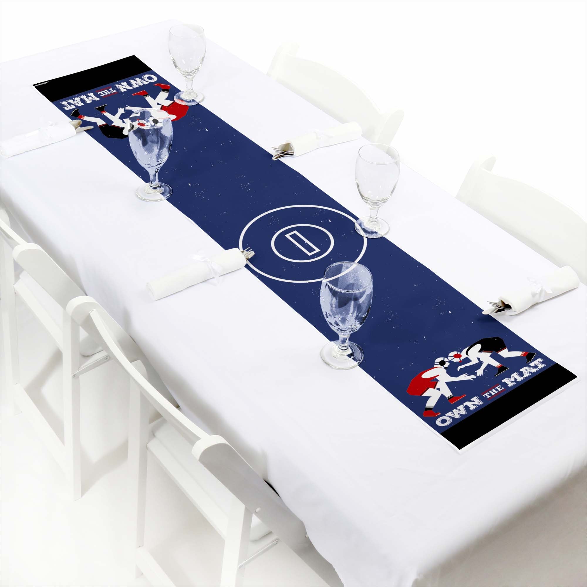 Own the Mat - Wrestling - Petite Birthday Party or Wrestler Party Paper ...