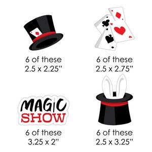 Ta-da, Magic Show - DIY Shaped Magical Birthday Party Cut-outs - 24 ...