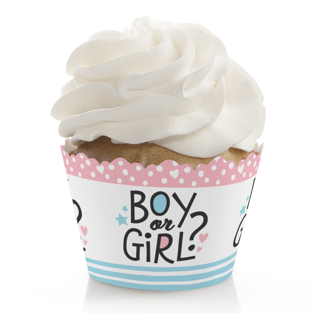 Baby Gender Reveal - Team Boy or Girl Party Decorations - Party Cupcake ...