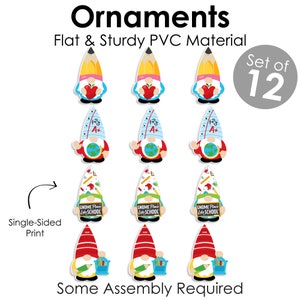 School Gnomes - Teacher and Classroom Decorations - Tree Ornaments ...