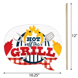 Funny Fire up the Grill - Summer BBQ Picnic Party Photo Booth Props Kit ...