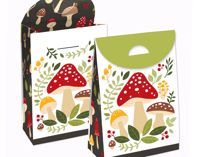 Wild Mushrooms - Red Toadstool Party Gift Favor Bags - Party Goodie ...