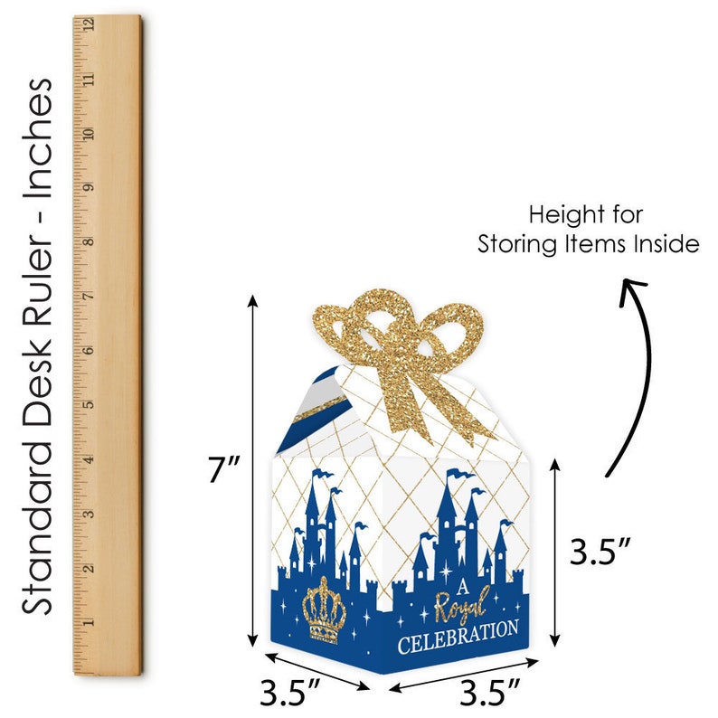 Royal Prince Charming Square Favor Gift Boxes Baby Shower - Etsy