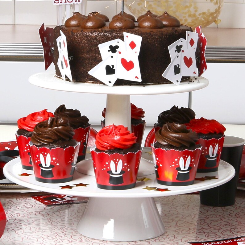 Ta-da, Magic Show - Cupcake Decoration - Magical Birthday Party Cupcake ...