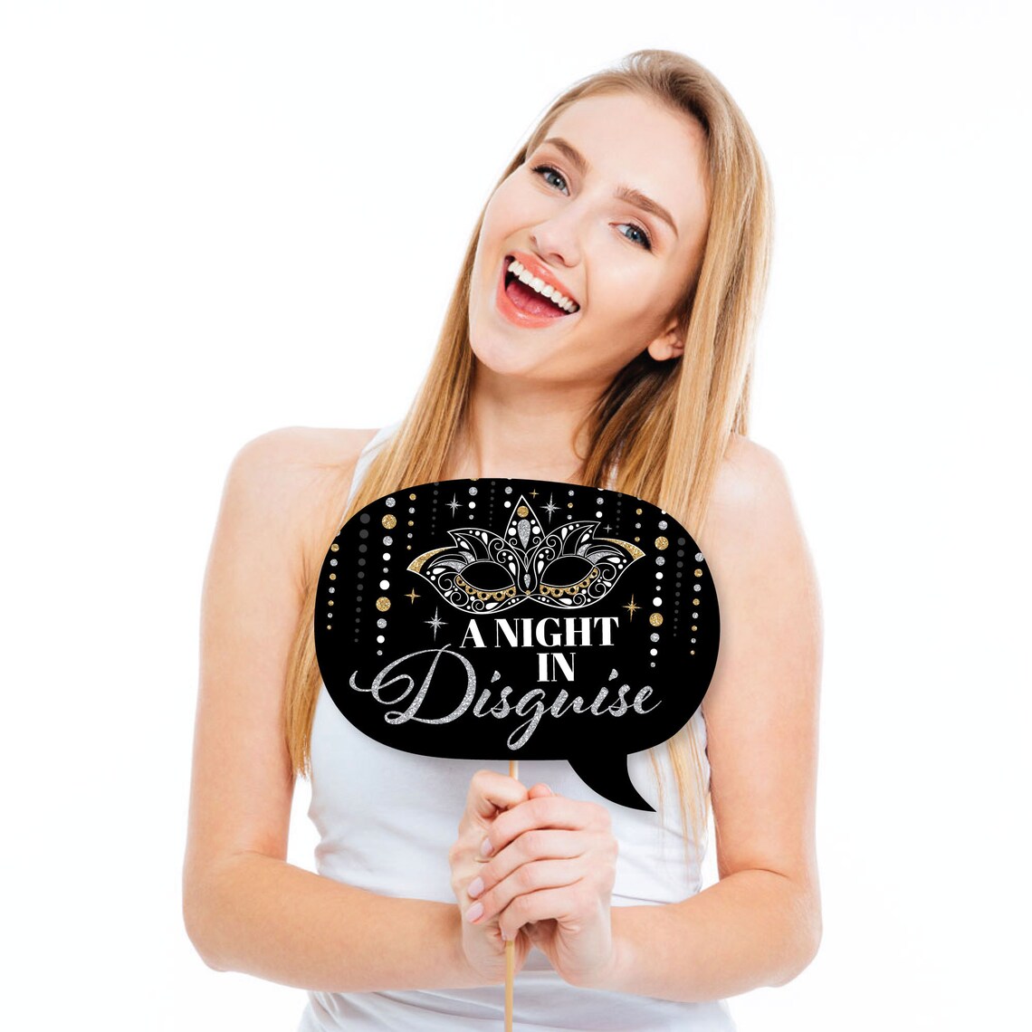 Masquerade Personalized Venetian Mask Party Photo Booth - Etsy