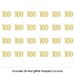 Gold Glitter 100 No-mess Real Gold Glitter Cut-out Numbers - Etsy