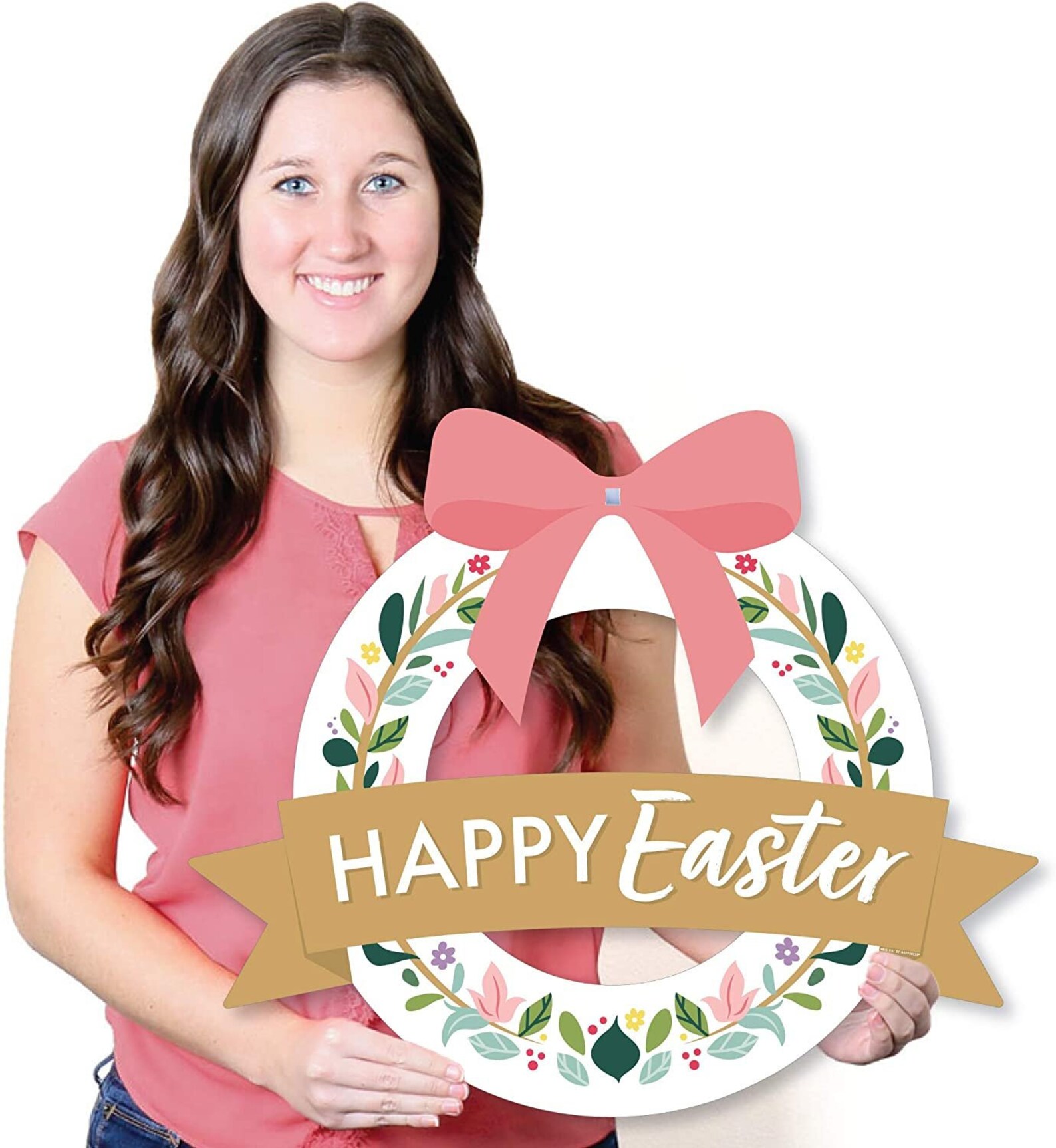 Happy Easter Outdoor Holiday Party Decor Front Door Wreath X - Etsy