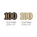 Small 100th Birthday DIY Shaped Paper Cut Outs Adult 100th - Etsy
