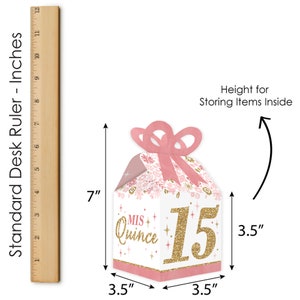 Mis Quince Anos - Square Favor Gift Boxes - Quinceanera Sweet 15 ...