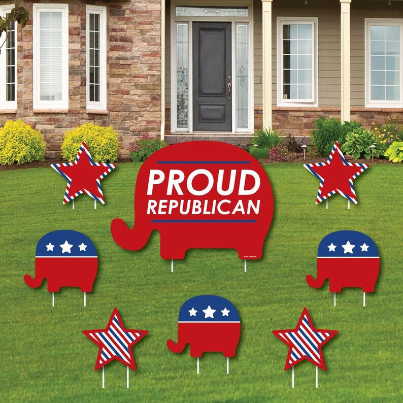 Republican Election Yard Sign and Outdoor Lawn Decorations | Etsy