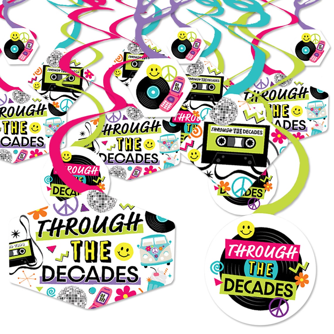 Through the Decades 50s 60s 70s 80s and 90s Party - Etsy