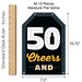 Cheers and Beers to 50 Years Hanging Vertical Paper Door Banners 50th ...
