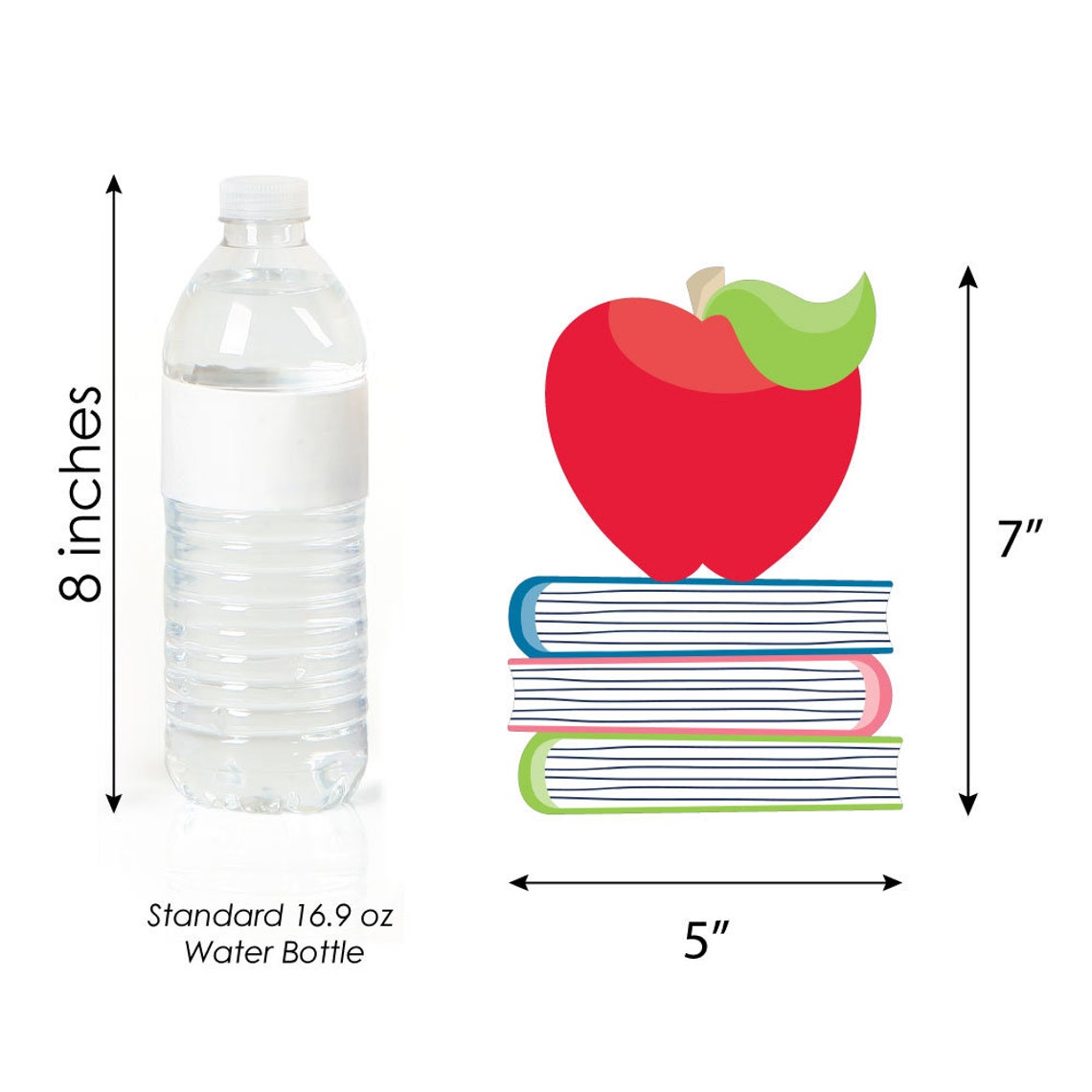 Back to School Backpack School Bus Apple and Books - Etsy