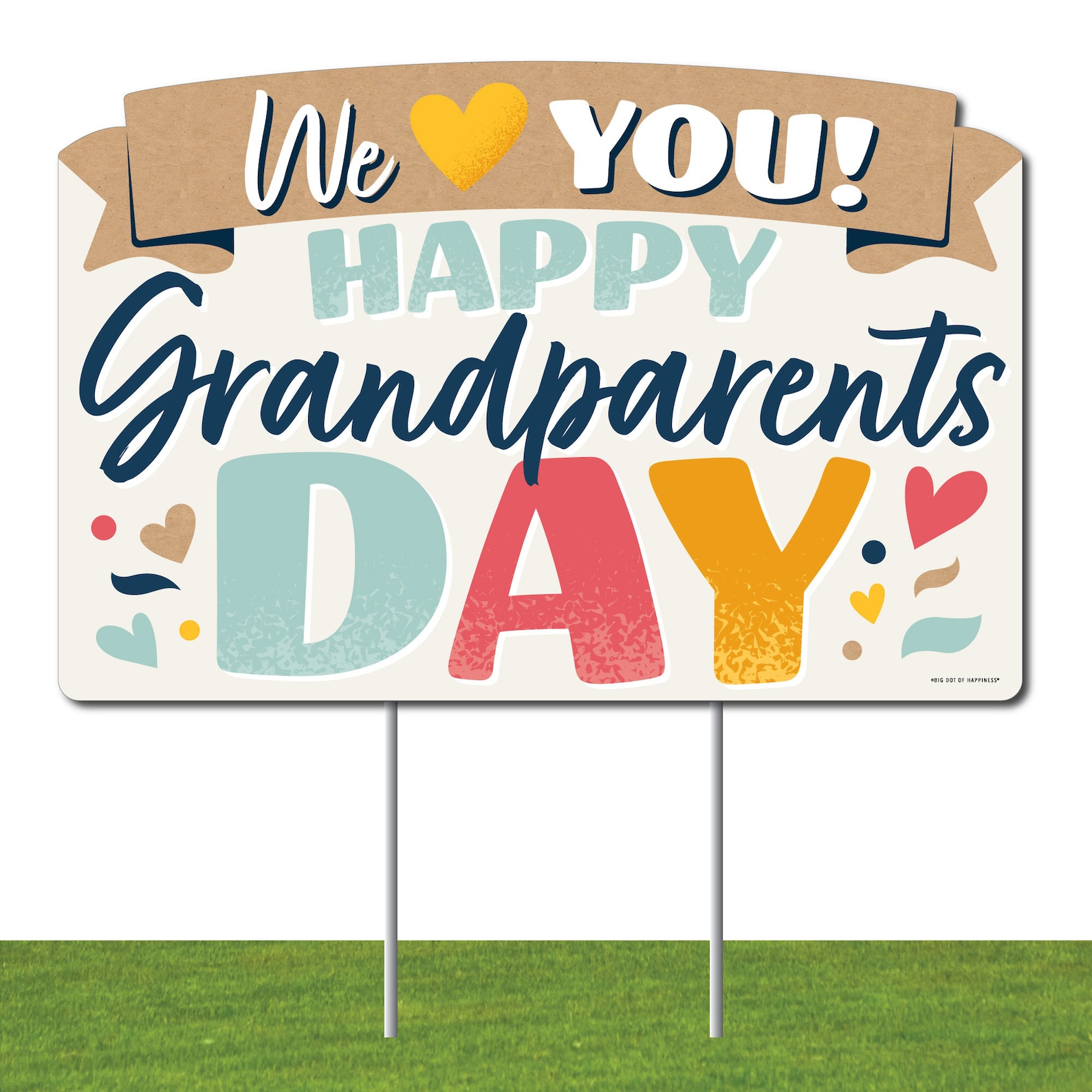 Happy Grandparents Day Grandma & Grandpa Party Yard Sign | Etsy
