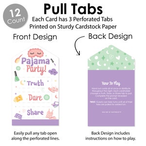 Pajama Slumber Party - Girls Sleepover Birthday Party Game Pickle Cards ...