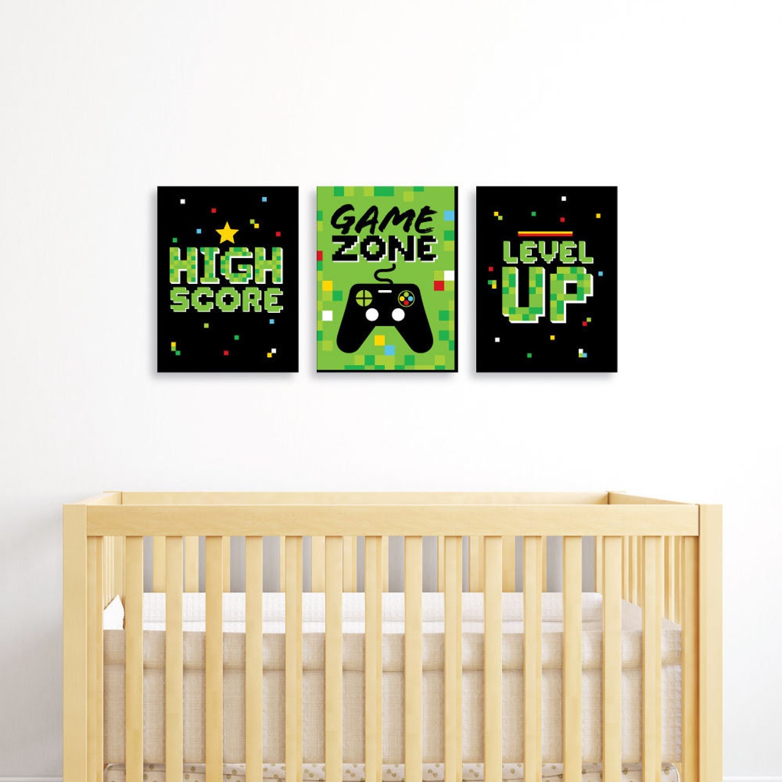 Game Zone Wall Art and Pixel Video Game Kids Room Décor | Etsy