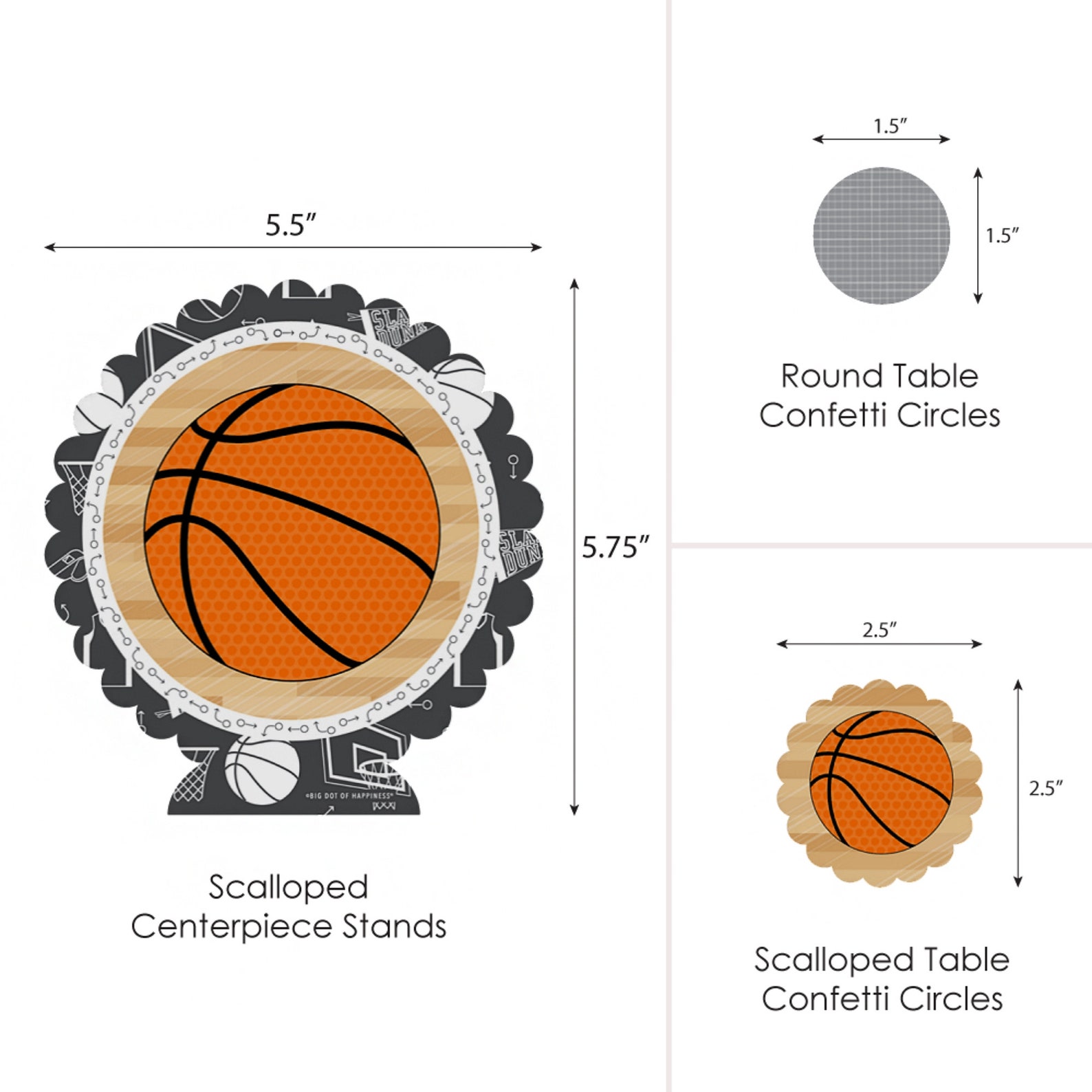 Basketball Centerpiece & Table Decoration Kit Basketball | Etsy