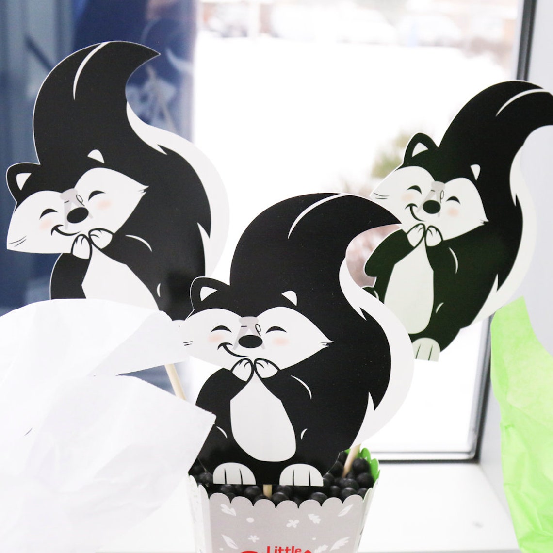 Little Stinker - Woodland Skunk - DIY Decorations Party Essentials ...