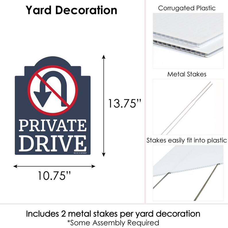 Private Drive Outdoor Lawn Sign Driveway Yard Sign 1 - Etsy